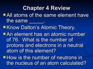 Chapter 4 review | PPT