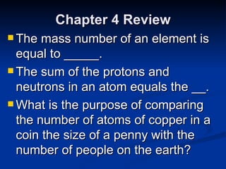 Chapter 4 review | PPT