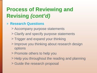 Chapter 4 Reviewing and Revising your Purpose Statement.ppt