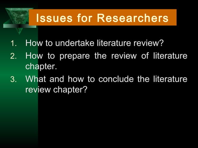 Chapter 4 (review of literature) | PPT
