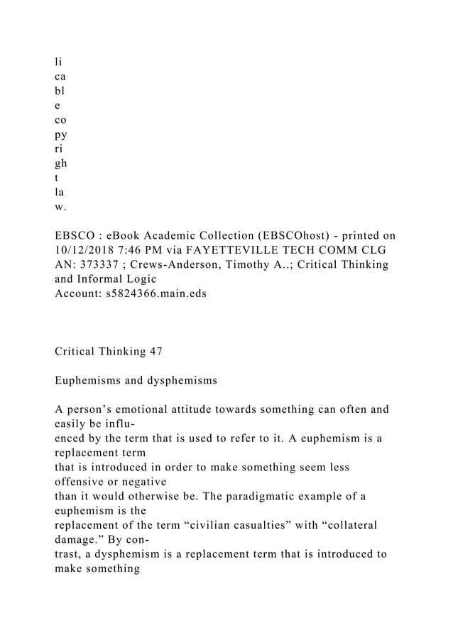 Chapter 4 Rhetorical Devices and Informal FallaciesNot su.docx
