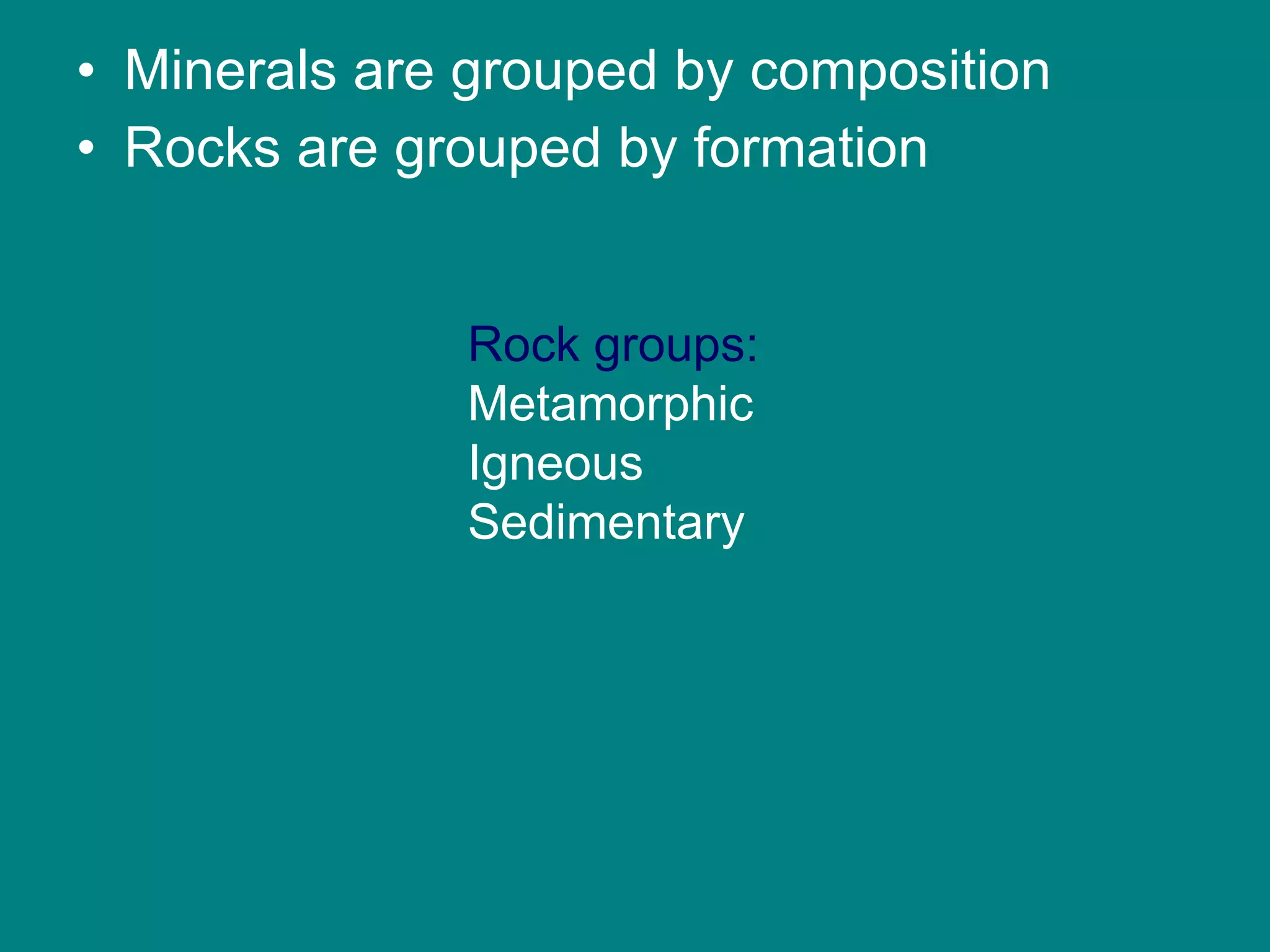 Chapter 4 rocks | PPT