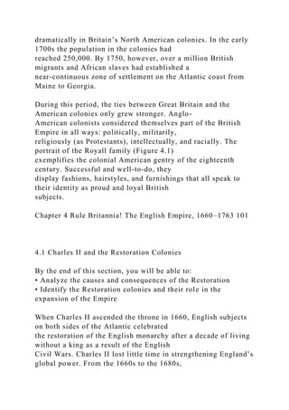 CHAPTER 4Rule Britannia! The English Empire,1660–1763.docx