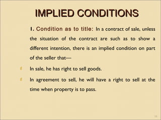 Chapter 4 sale of goods act, 1930new.1 | PPT