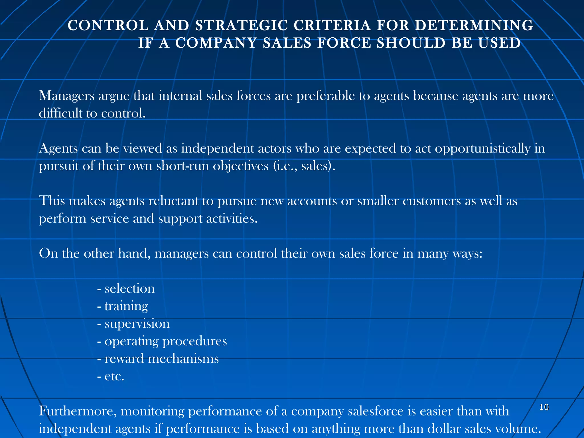 Chapter 4, sales organization | PPT