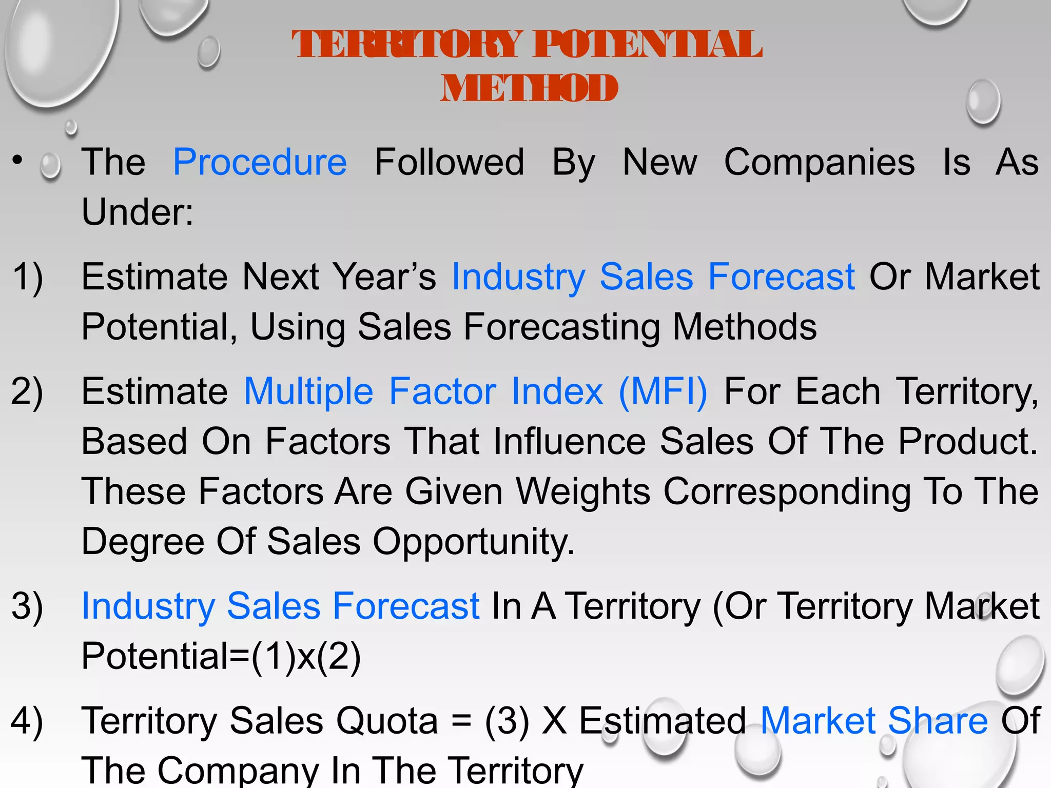 Chapter 4 Management of Sales Territories and Quotas | PPT