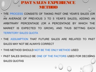 Chapter 4 Management of Sales Territories and Quotas | PPT