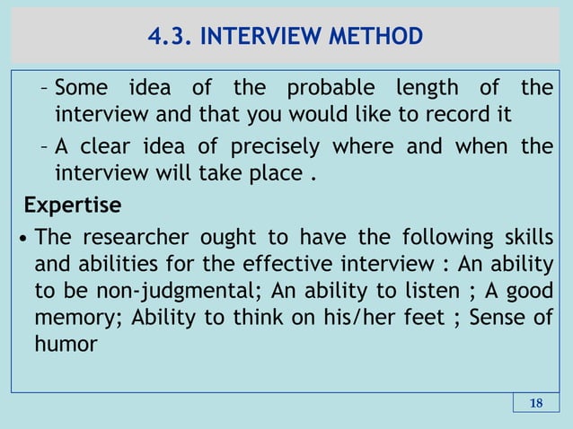 Chapter 4 Scientific Research Methods Methods Of Data Collection Pdf