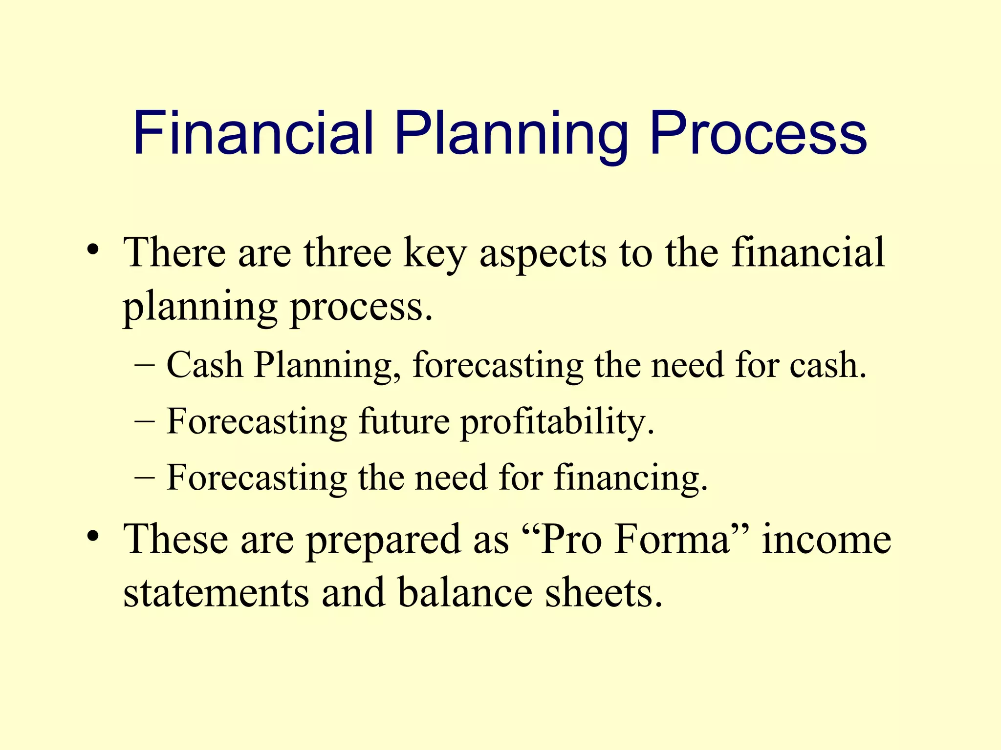 Financial Planning and Forecasting | PPT