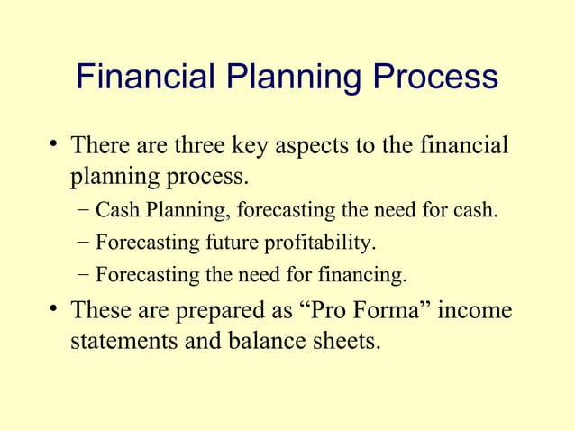 Financial Planning and Forecasting | PPT