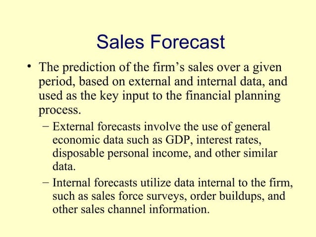Financial Planning and Forecasting | PPT