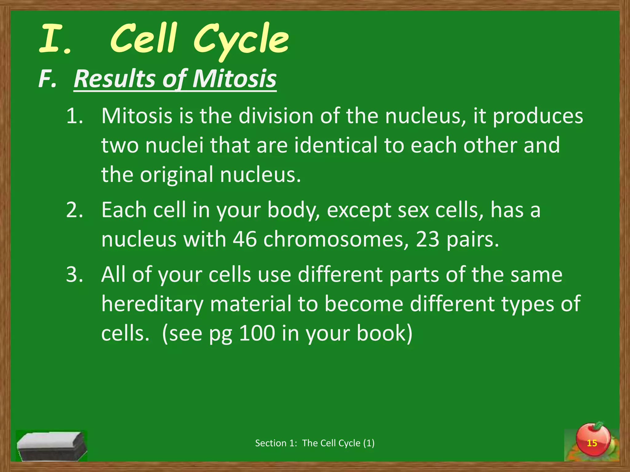 Chapter 4 section 1 (cell divsion and mitosis) | PPTX