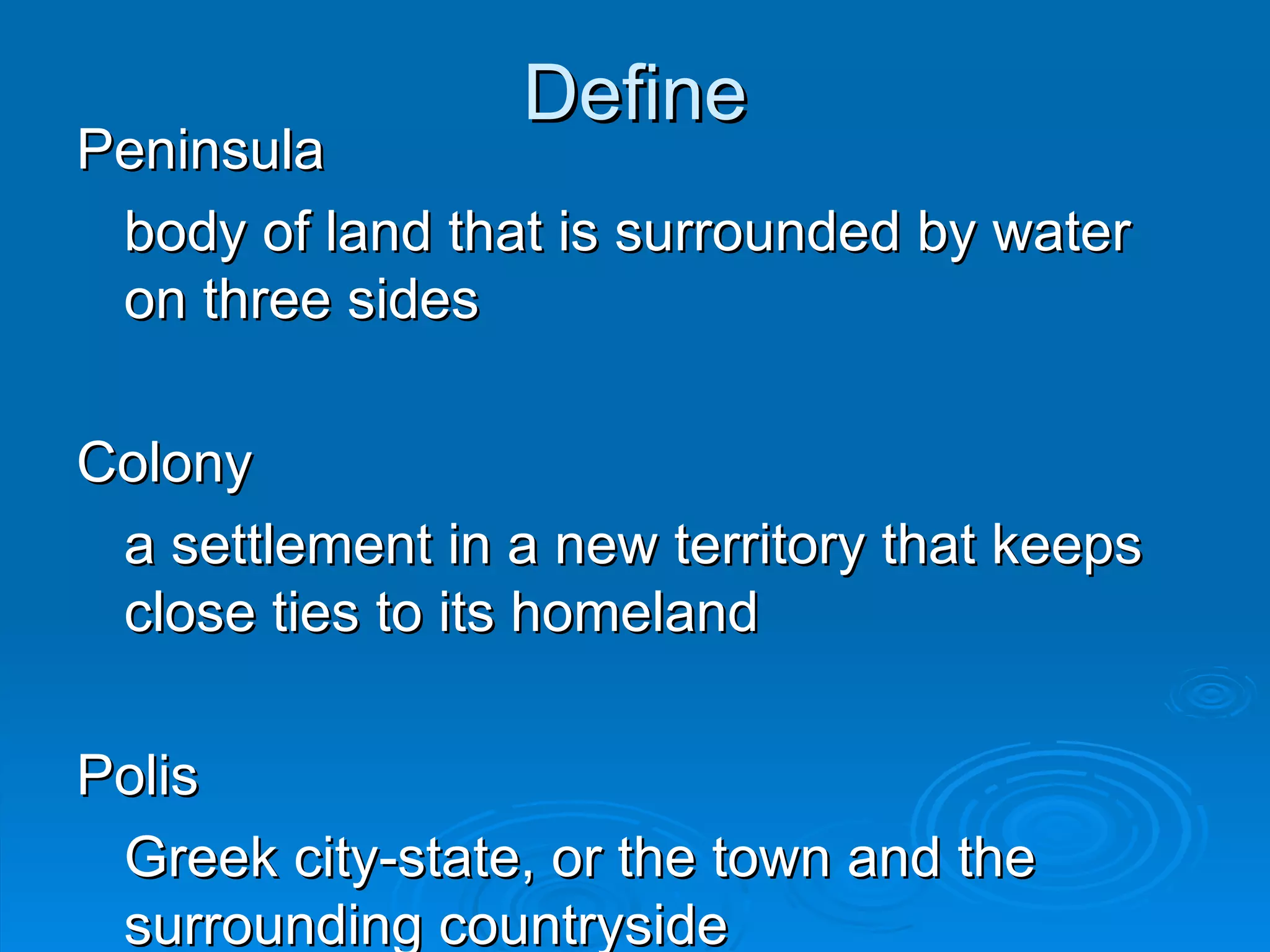 Chapter 4 section 1 vocab | PPT