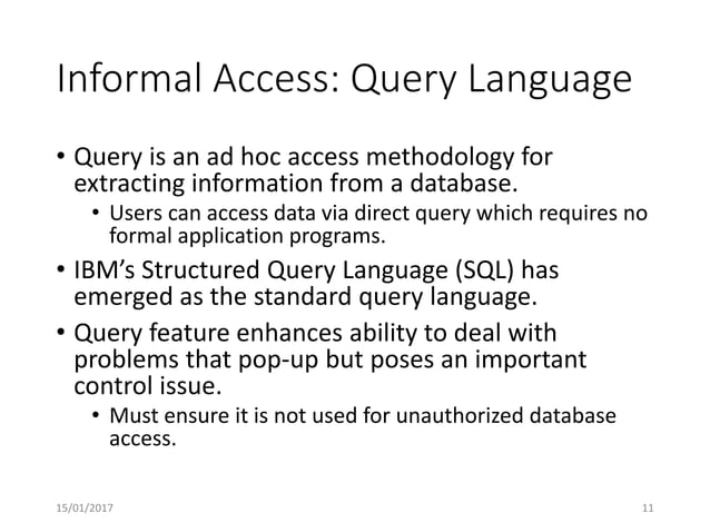 Chapter 4 security part ii auditing database systems | PPTX | Databases | Computer Software and ...
