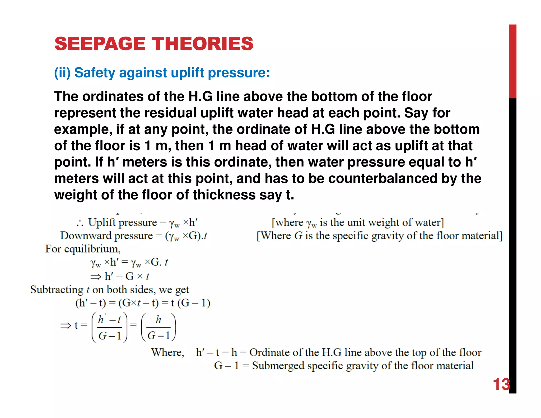Chapter 4 seepage theories | PDF