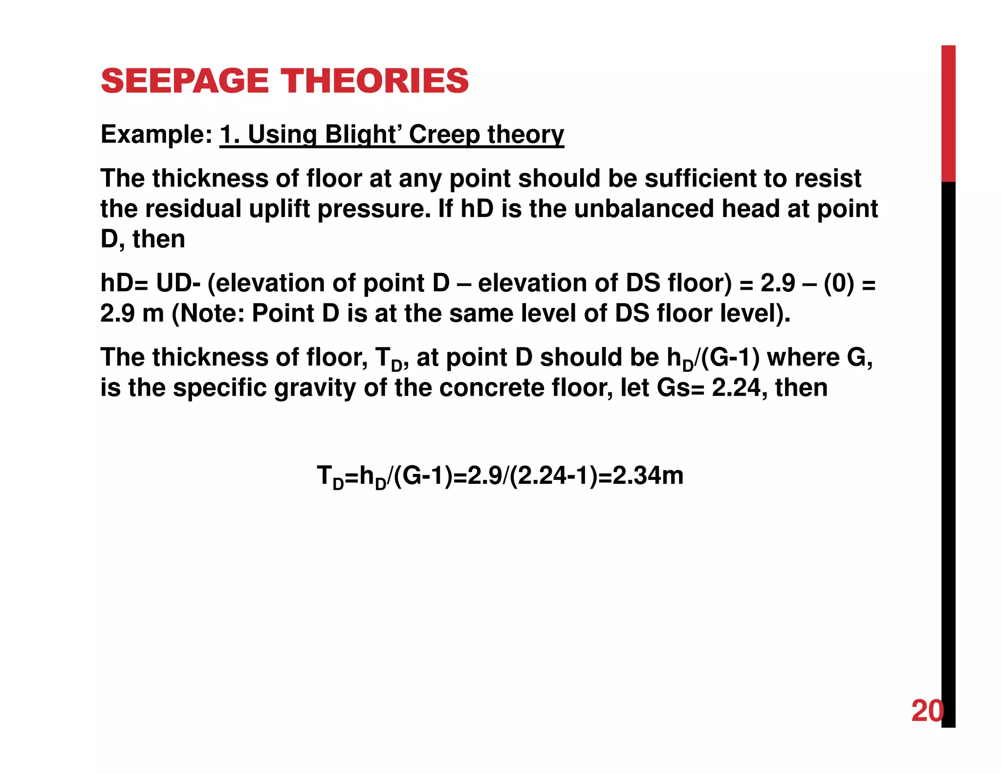 Chapter 4 seepage theories | PDF