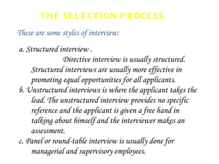 Chapter 4 selection of human resource | PPT