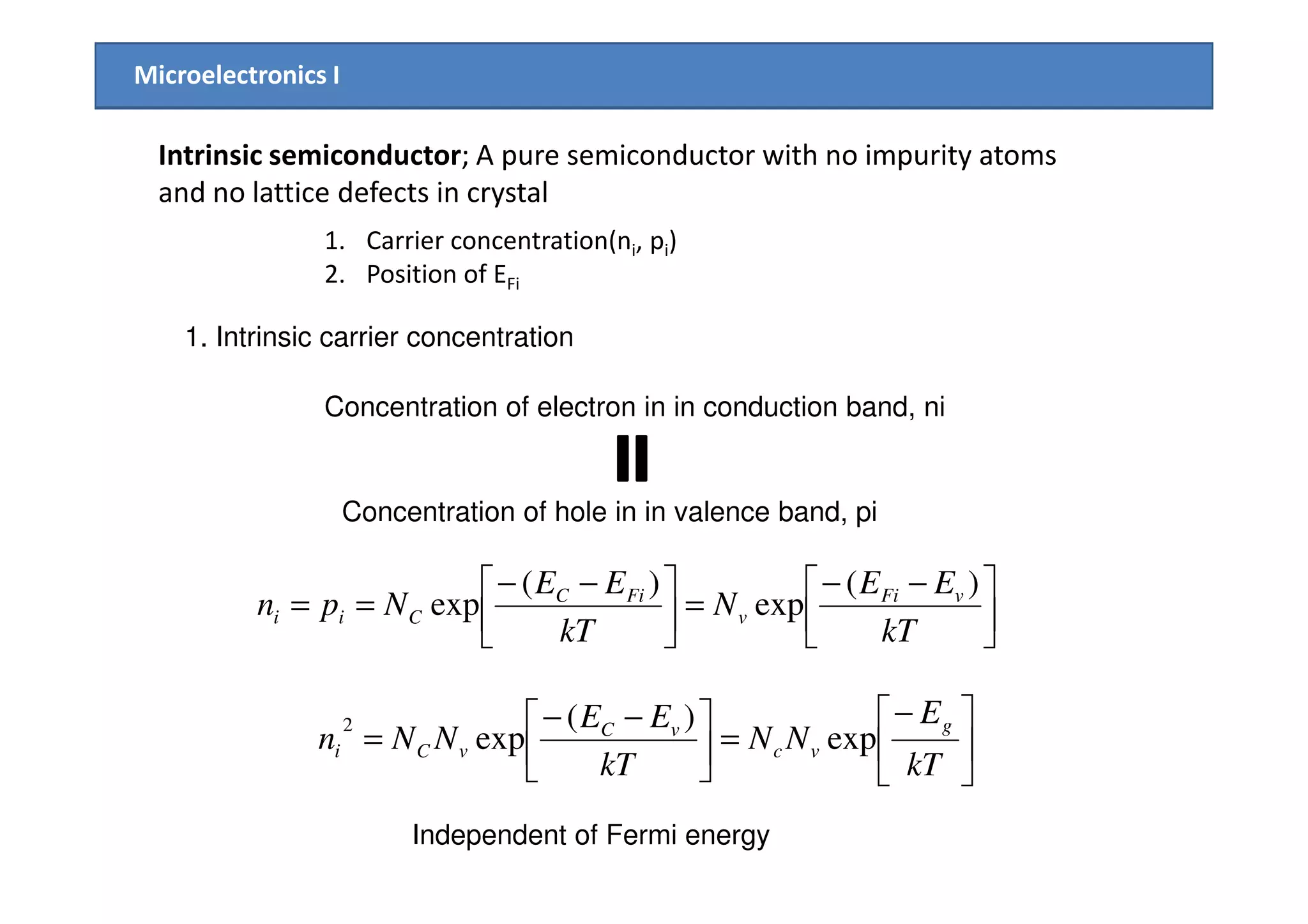 Chapter4 semiconductor in equilibrium | PDF