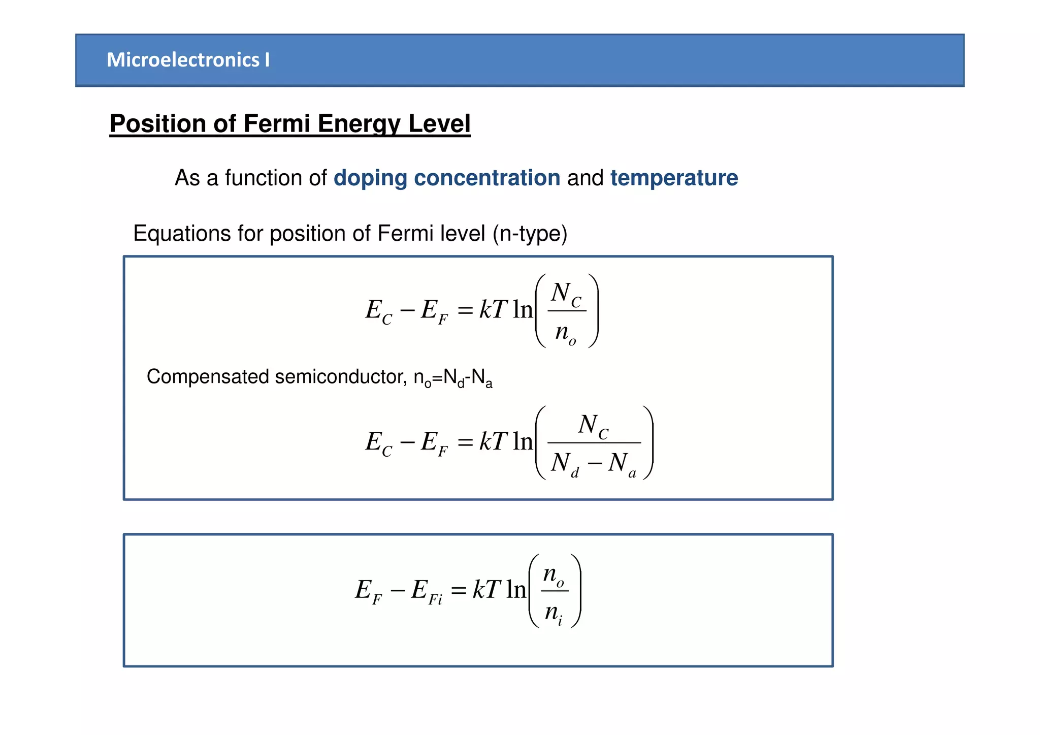 Chapter4 semiconductor in equilibrium | PDF