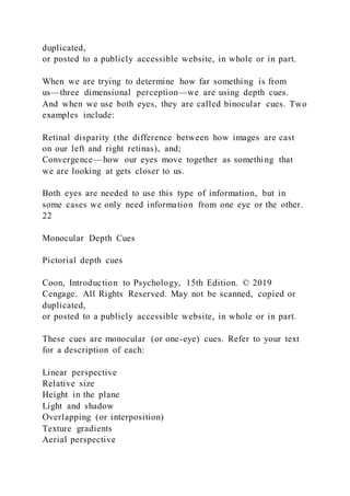 Chapter 4Sensation and PerceptionCoon, Introduction to Psych | PDF