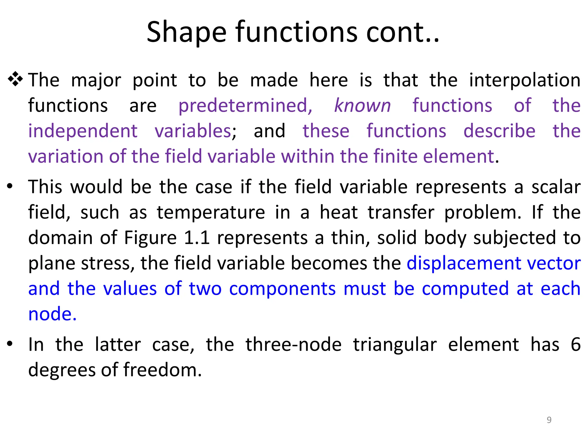 Chapter 4 Shape Functionfinite Element Analysis Shape Function Derivation Pdf 3 D