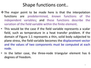 Chapter 4 Shape function.finite element analysis , shape function ...