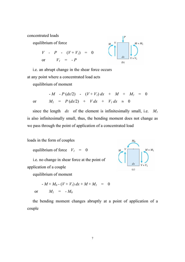 Chapter 4 shear forces and bending moments | PDF