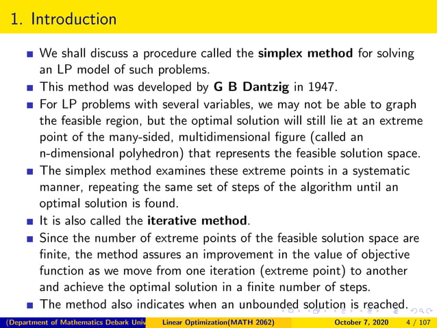 Chapter 4 Simplex Method ppt | PDF | Programming Languages | Computing