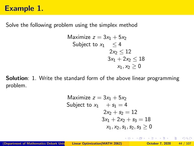 Chapter 4 Simplex Method ppt | PDF | Programming Languages | Computing