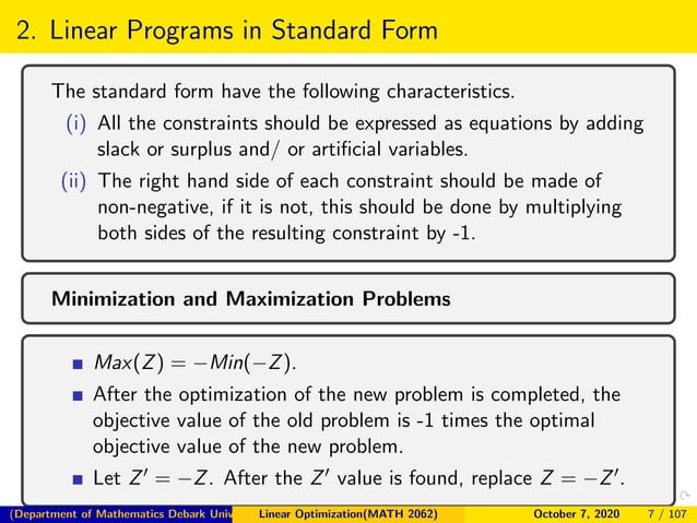 Chapter 4 Simplex Method ppt | PDF | Programming Languages | Computing