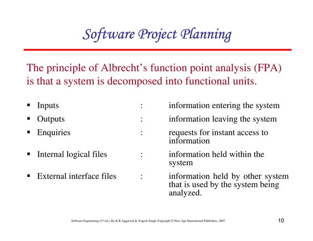Chapter 4 software project planning | PDF