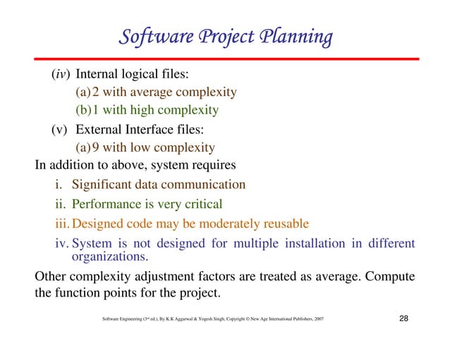 Chapter 4 software project planning | PDF