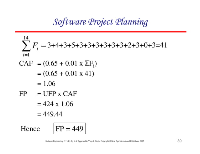 Chapter 4 software project planning | PDF