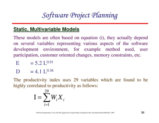 Chapter 4 software project planning | PDF