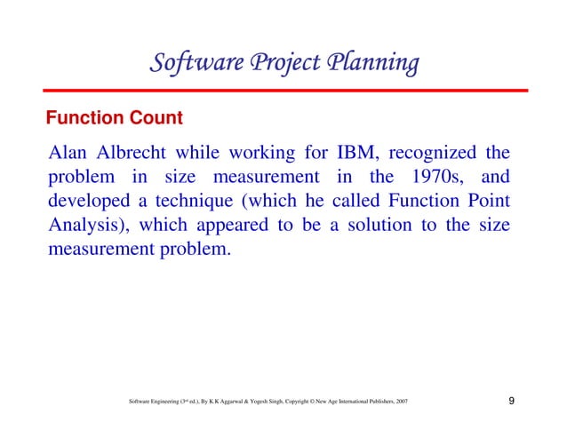 Chapter 4 software project planning | PDF