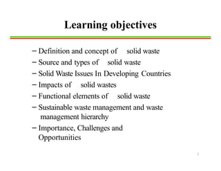 Solid Waste management and segregation u | PPT