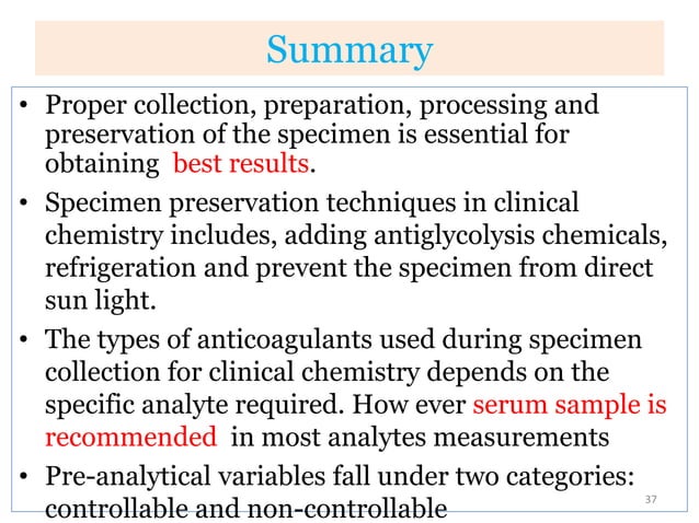 Chapter 4 Specimen collection, handling, and processing.ppt | Blood ...