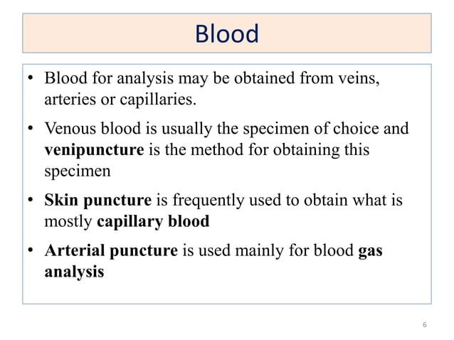 Chapter 4 Specimen collection, handling, and processing.ppt | Blood ...