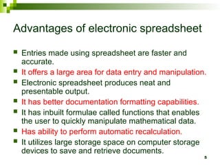 Chapter 4 spreadsheet.ppt Chapter 2 application areas of information ...