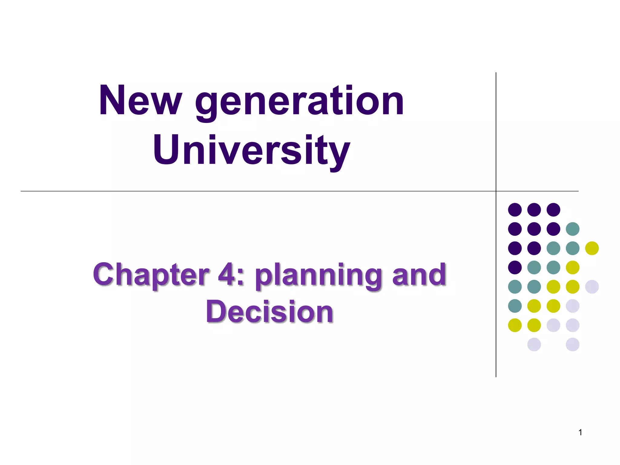 Chapter 4 Statigic Planning And Decision Making Ppt
