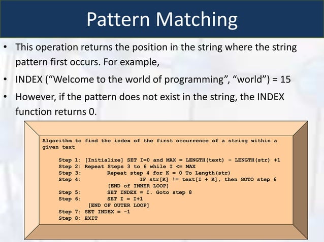 Chapter 4 strings | PPT | Programming Languages | Computing