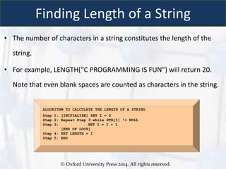Chapter 4 strings | PPT