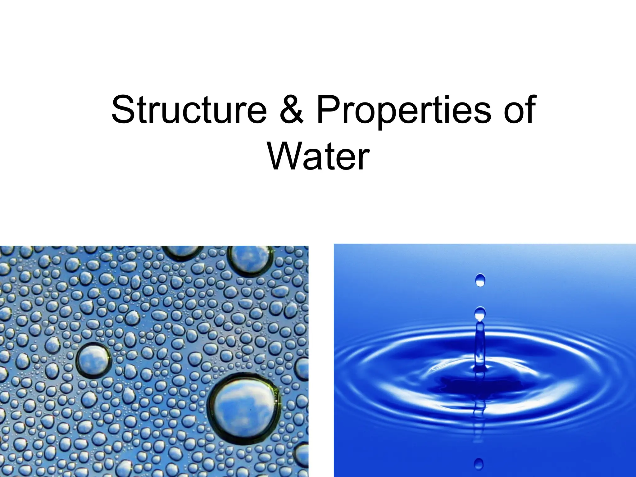 Chapter 4 Structure and Properties of Water.ppt