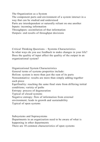 Chapter 4Systems and Critical Approaches to Organizational Co.docx