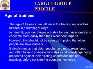 Chapter 4 Target Group Profile | PPT