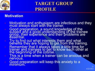 Chapter 4 Target Group Profile | PPT