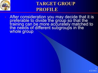 Chapter 4 Target Group Profile | PPT