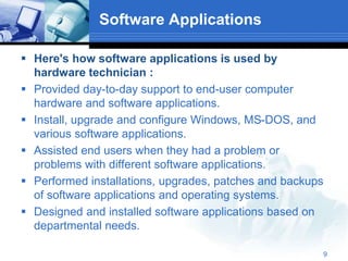 chapter4 Technical Skills Hardware Skills - نسخة.ppt
