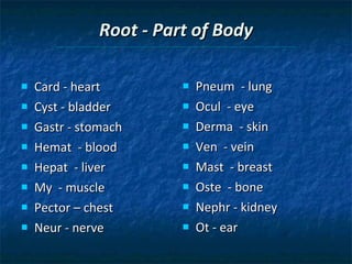 Chapter 4 terminology | PPT