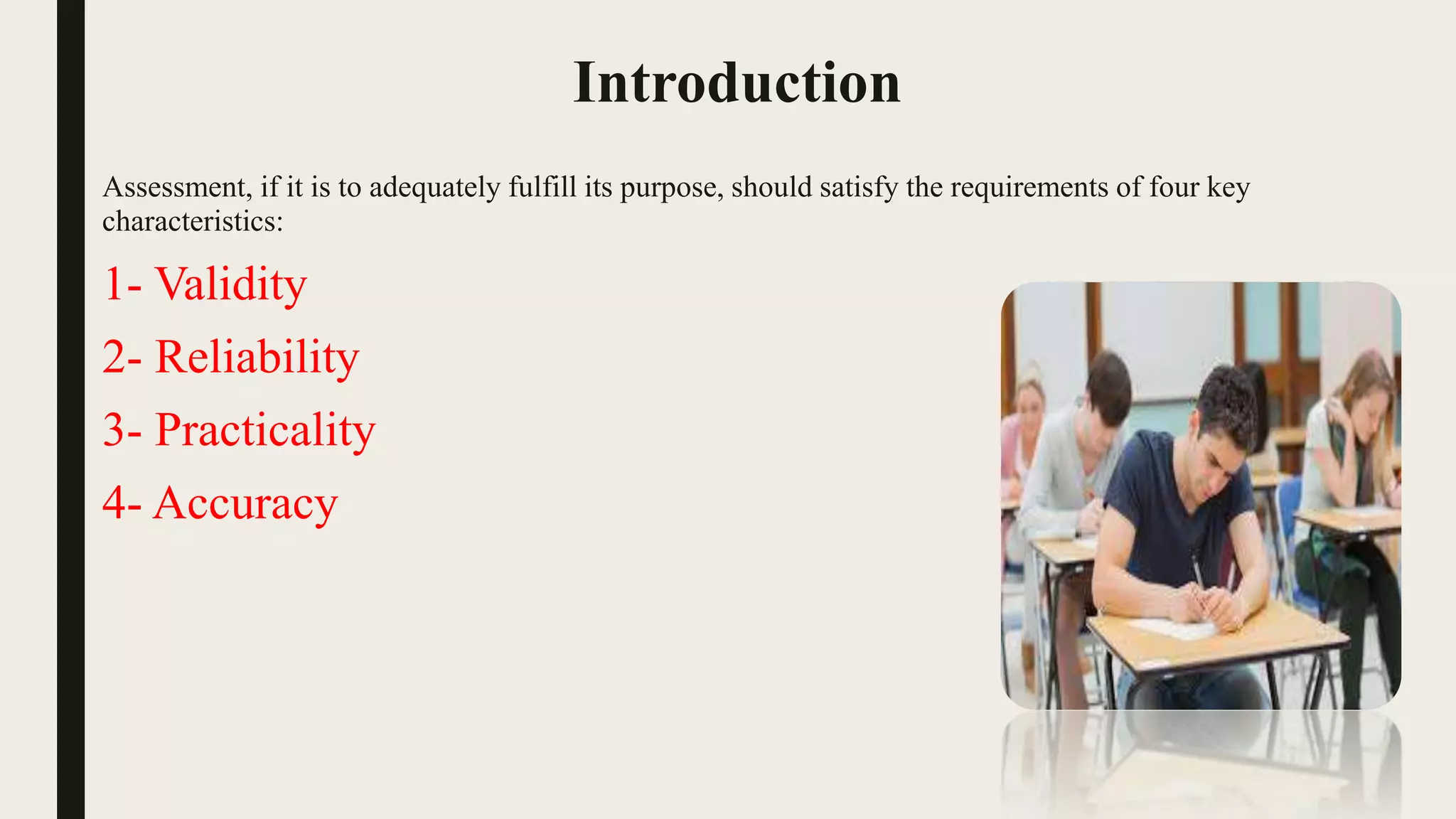 Characteristics of Assessment | PPTX